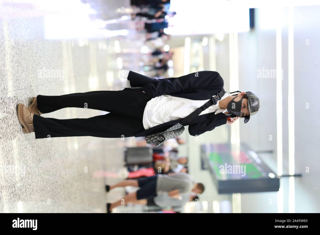 Chinese actress, singer and model Zhang Xinyu or Viann Zhang arrives at ...
