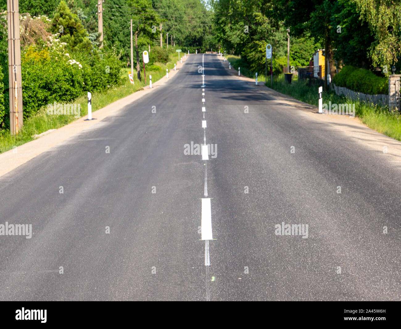 newly built road into the future Stock Photo - Alamy