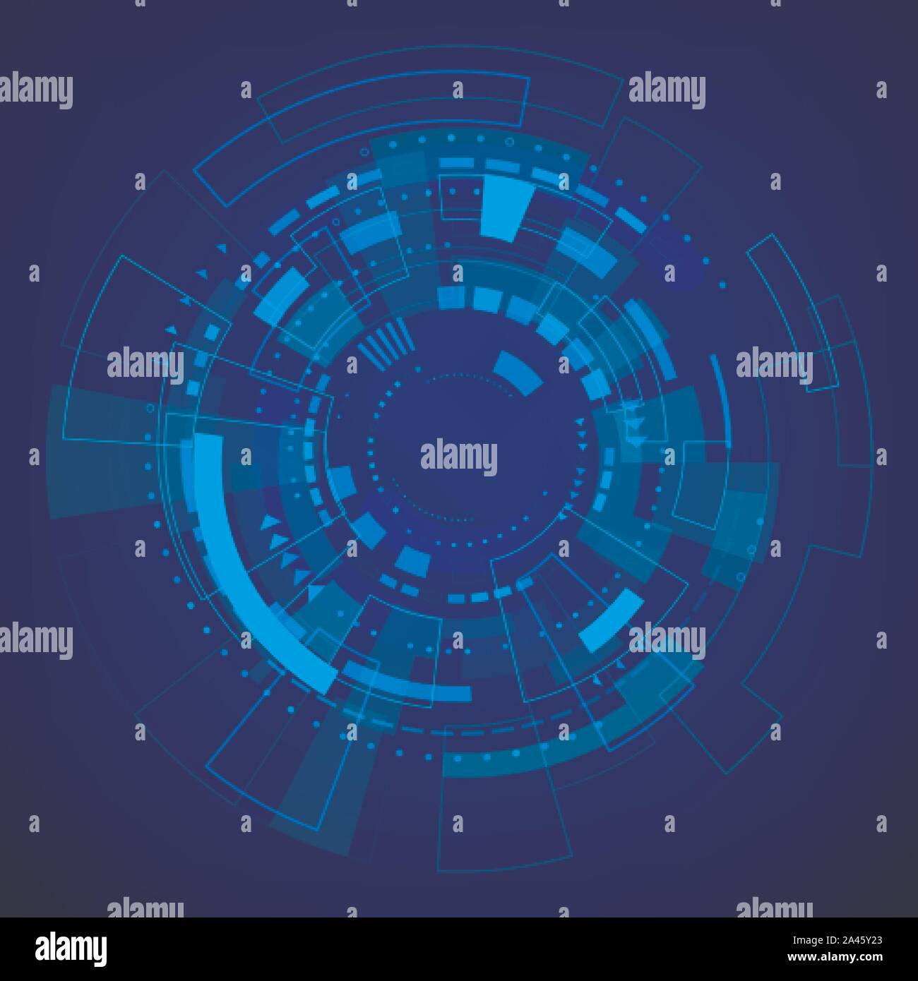 Futuristic Technology Pattern. Blue Abstract Digital Background. Vector ...