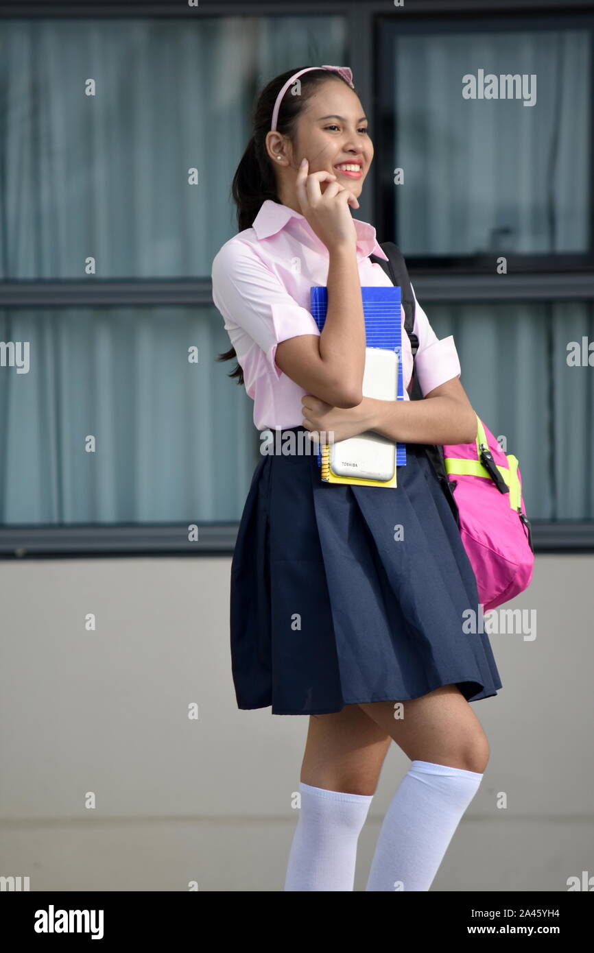 Model for school uniform hi-res stock photography and images - Alamy