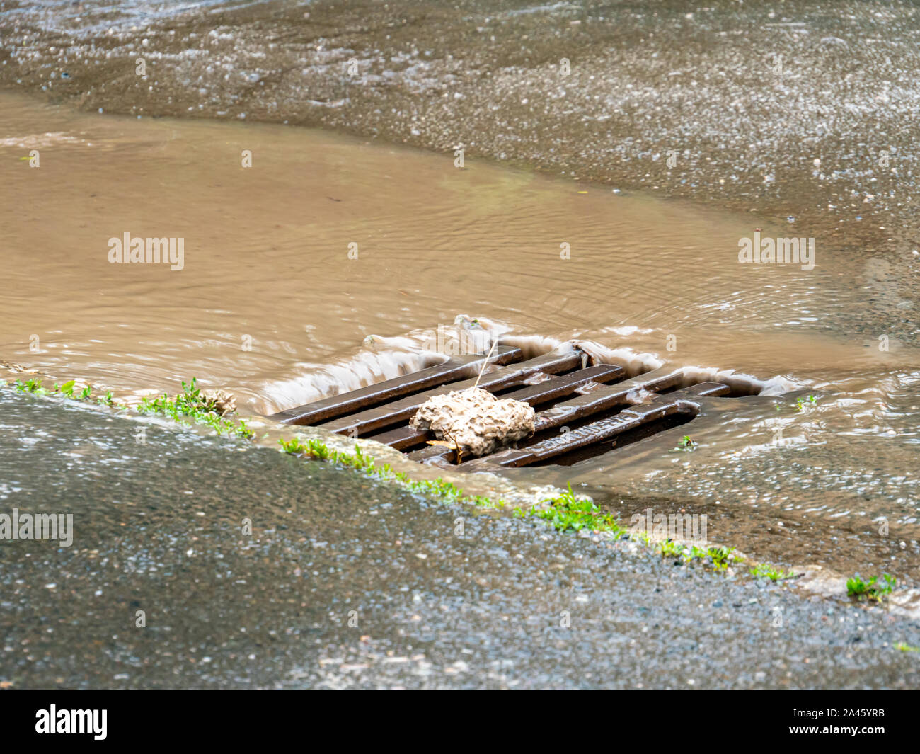 full slop in heavy rain Stock Photo - Alamy