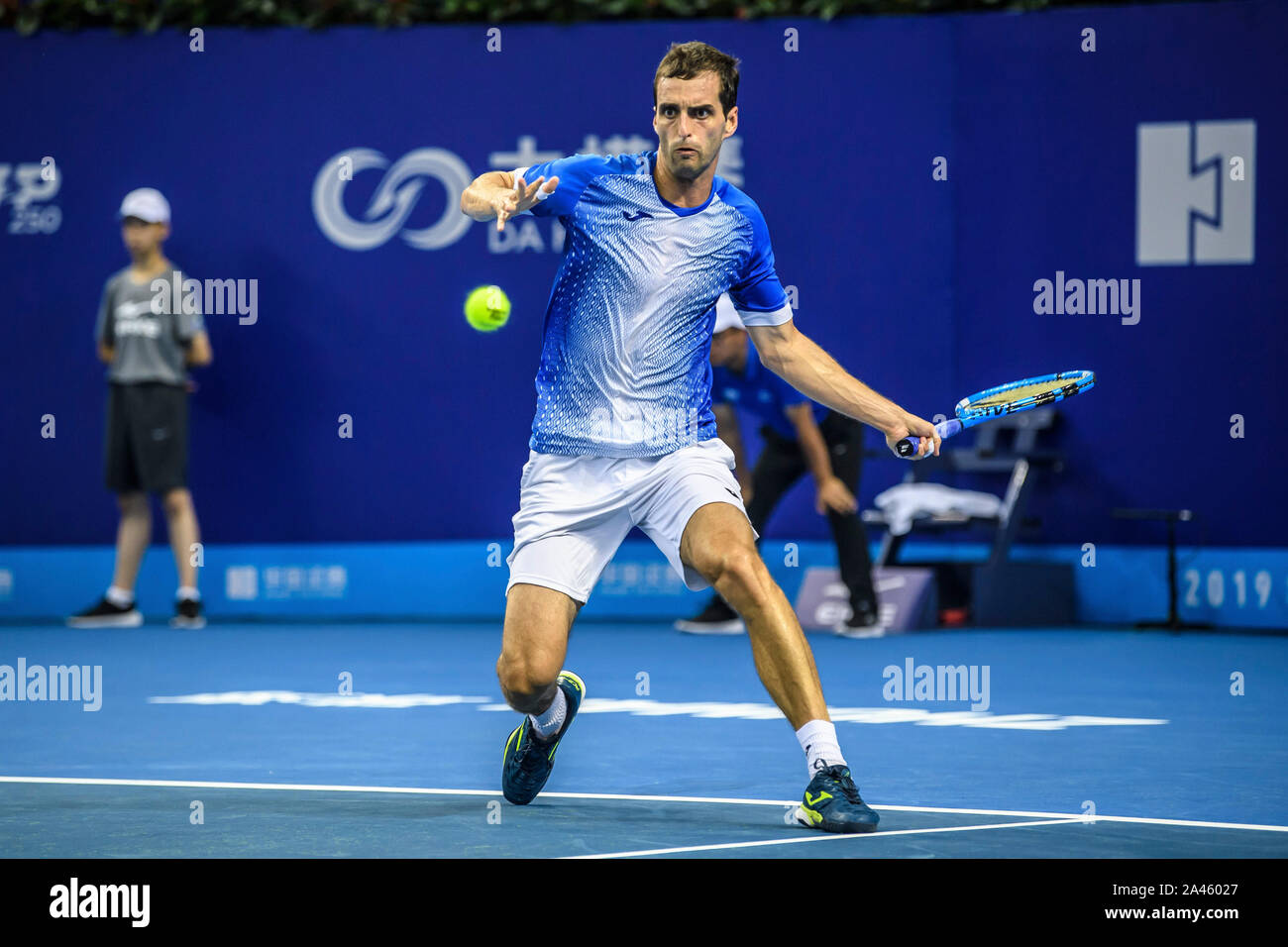 Spanish professional tennis player Albert Ramos Vinolas competes ...