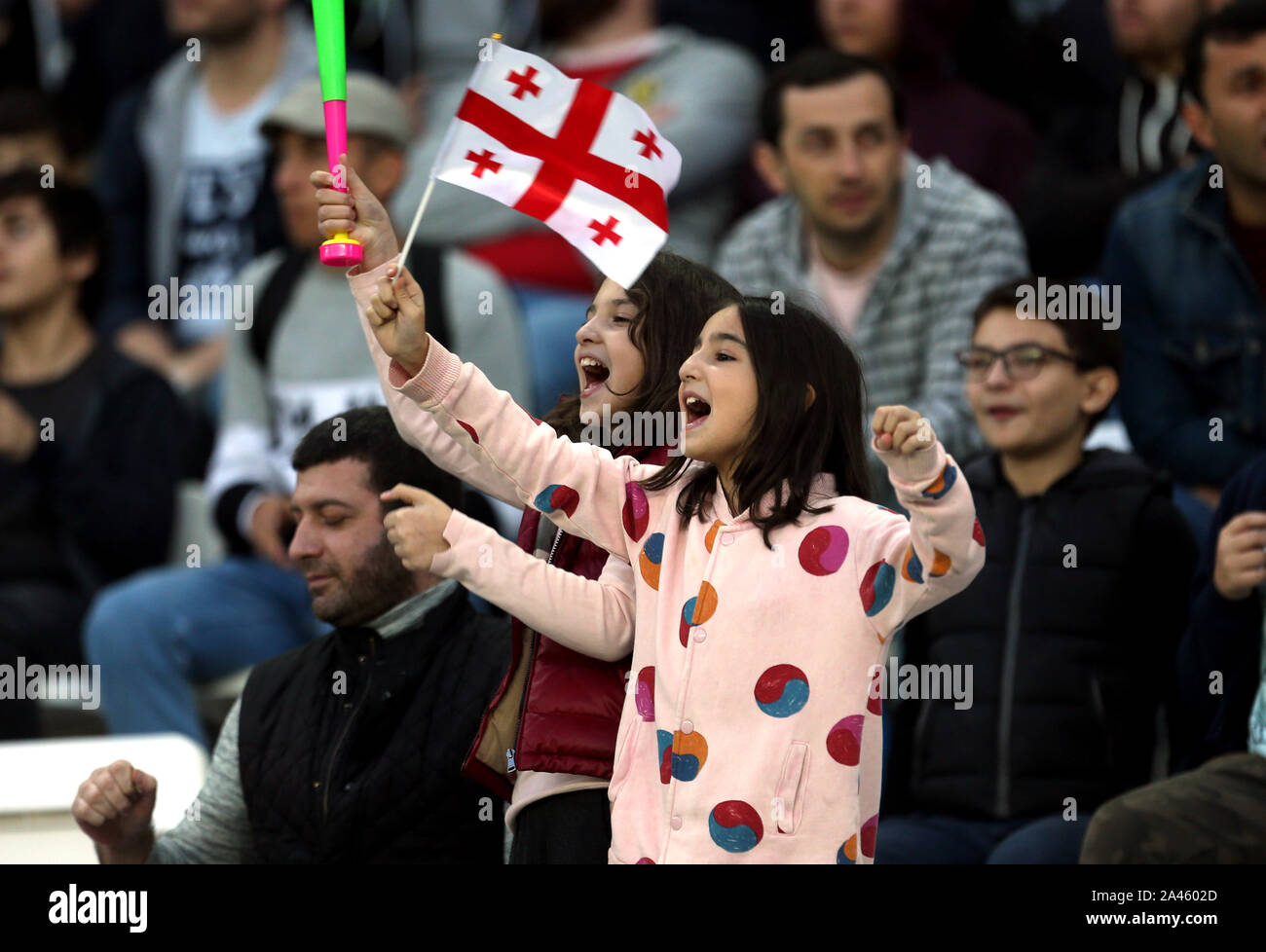 Georgia fans during the UEFA Euro 2020 qualifying, Group D match at ...
