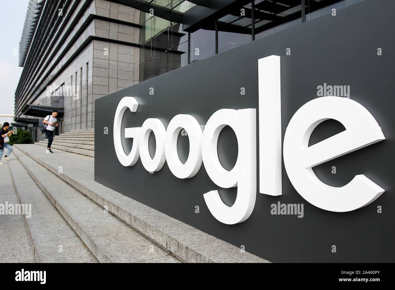 Picture of the Google logo outside the building for Google Developers ...