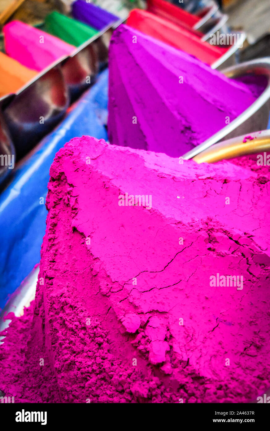 At Devaraja market in central Mysore,multi colored mounds of this ...