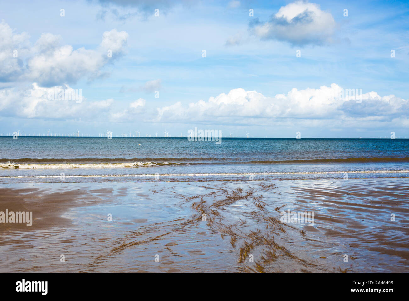 Landscape images of the beach at Colwyn Bay, Wales Stock Photo - Alamy
