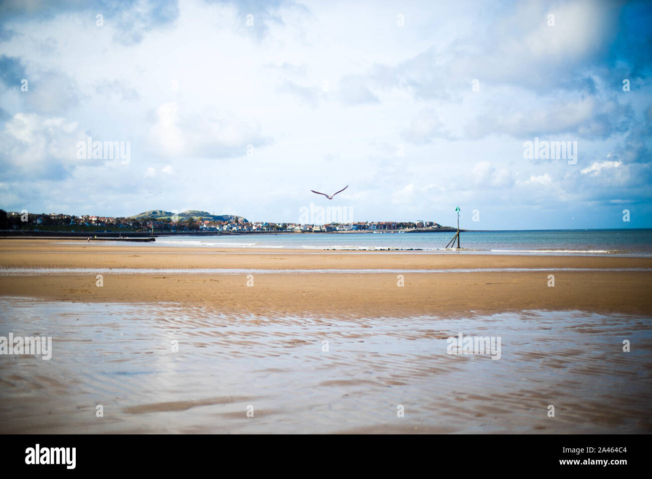 Landscape images of the beach at Colwyn Bay, Wales Stock Photo - Alamy