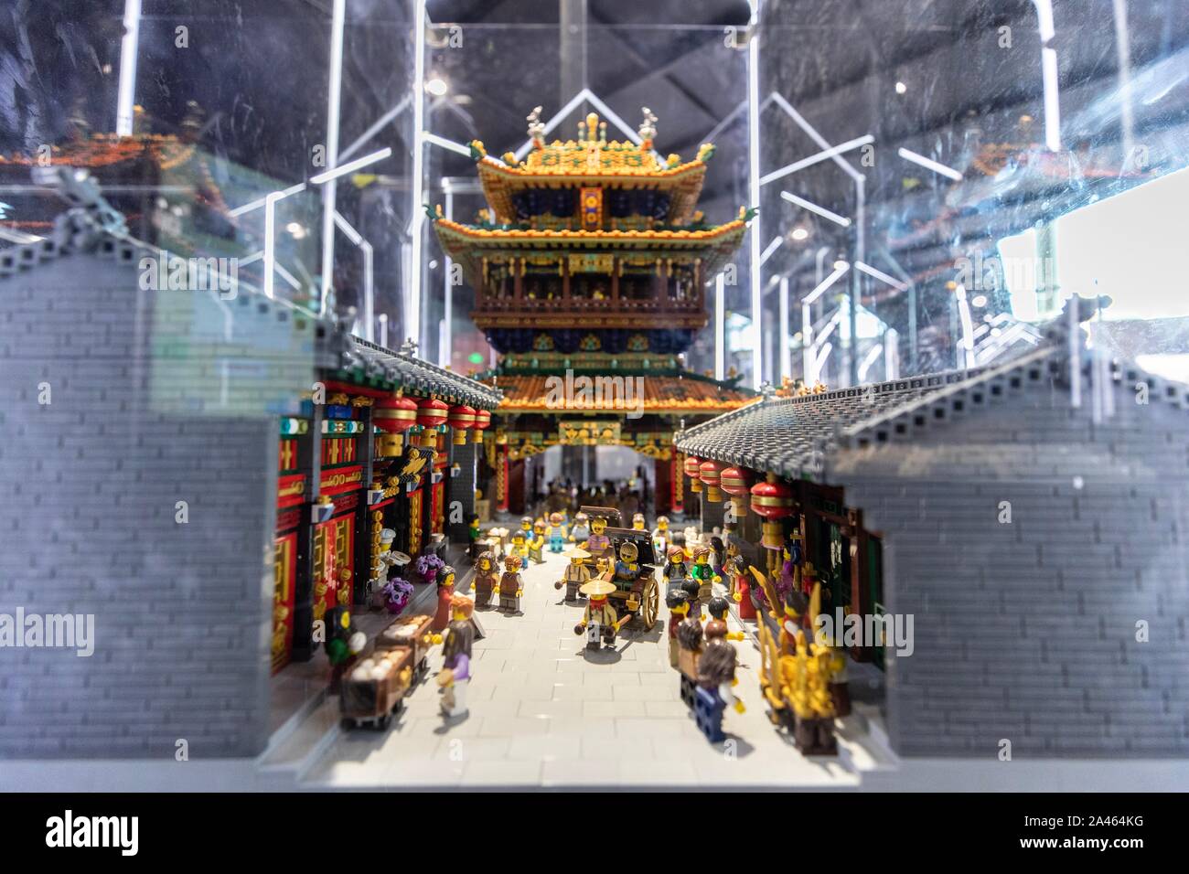 The Lego toy model of the Ancient City of Ping Yao which costs 50,000 ...