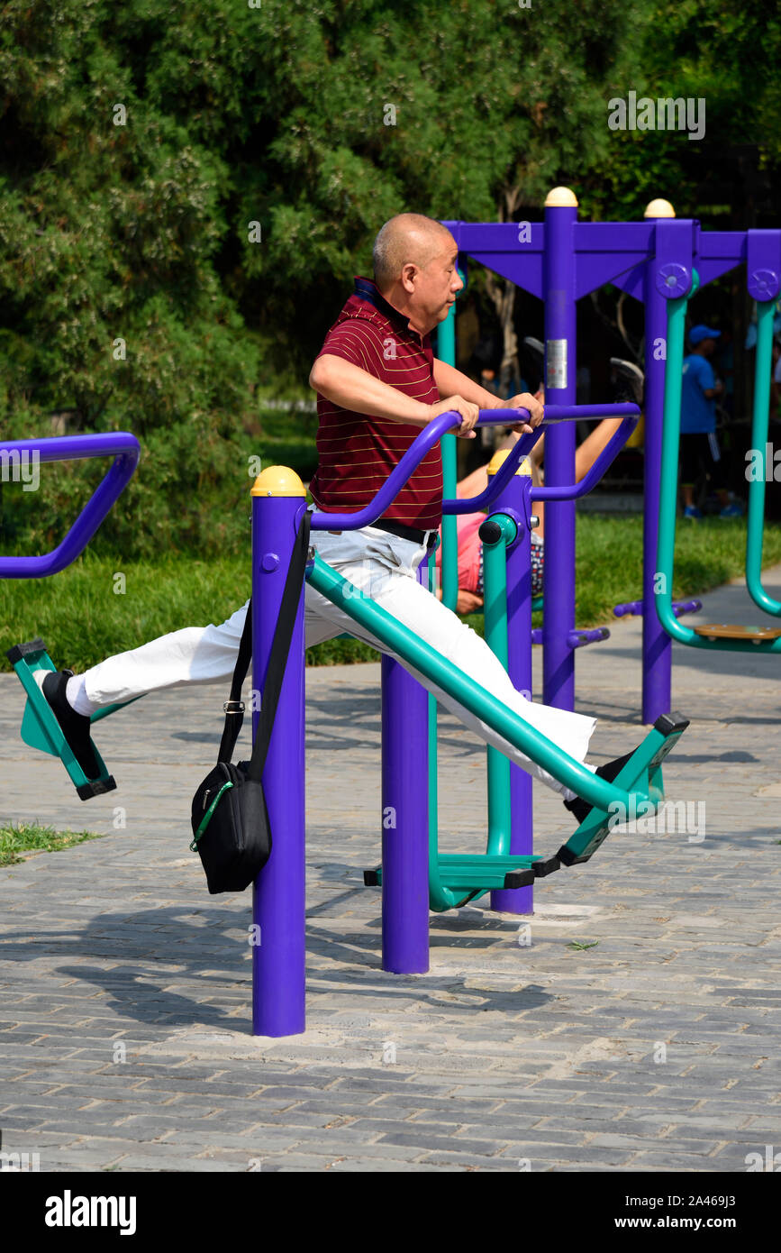 Exercise China Park Senior Equipment High Resolution Stock Photography ...