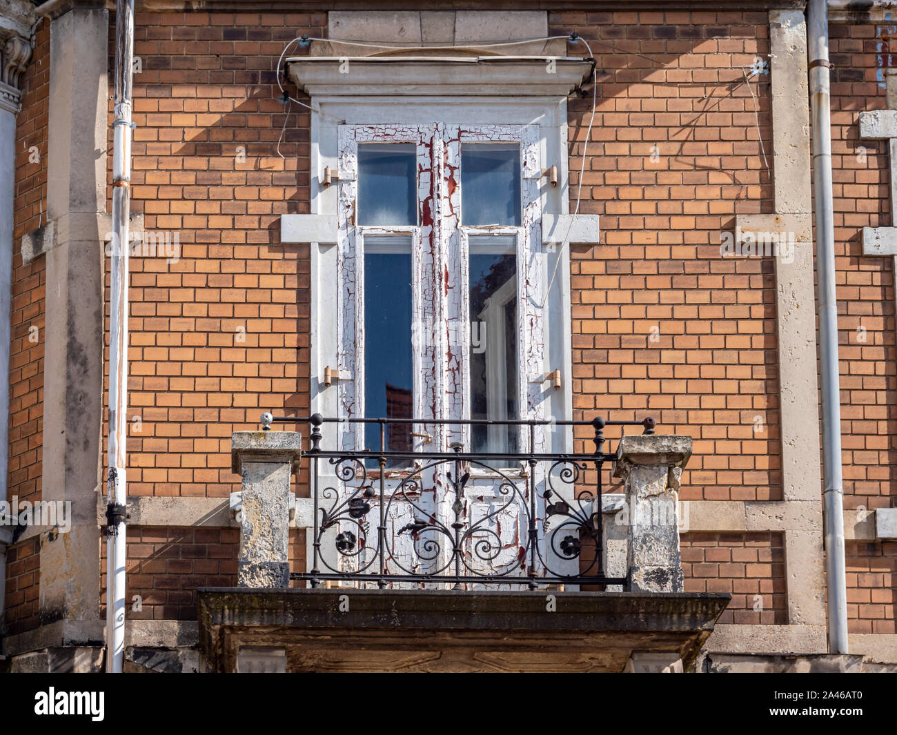 Old balcony of a renovated villa Stock Photo - Alamy