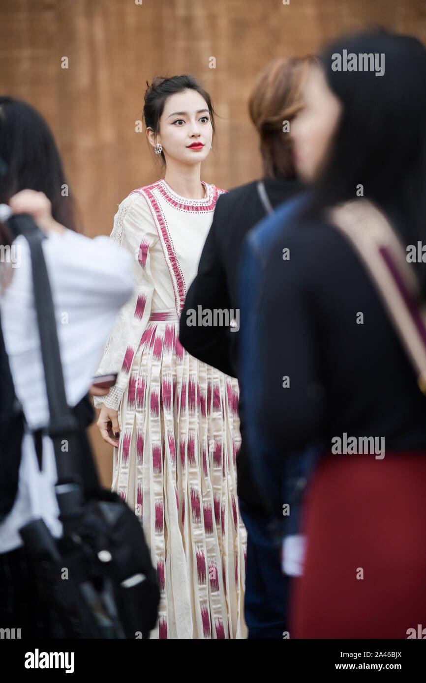 Hong Kong actress Angelababy attends the Christian Dior Womenswear ...