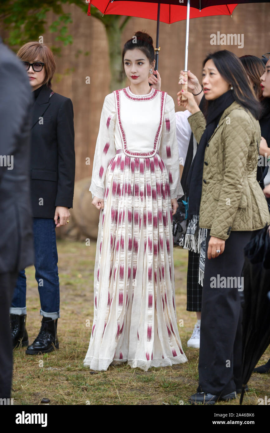 Hong Kong actress Angelababy attends the Christian Dior Womenswear ...