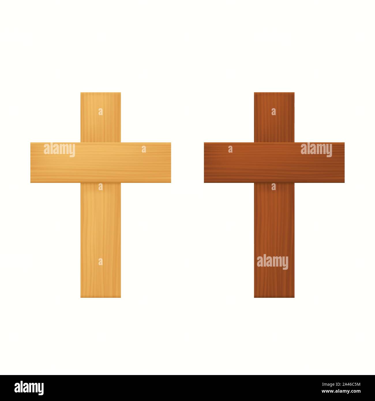 Cross on brown wooden Stock Vector Images - Alamy