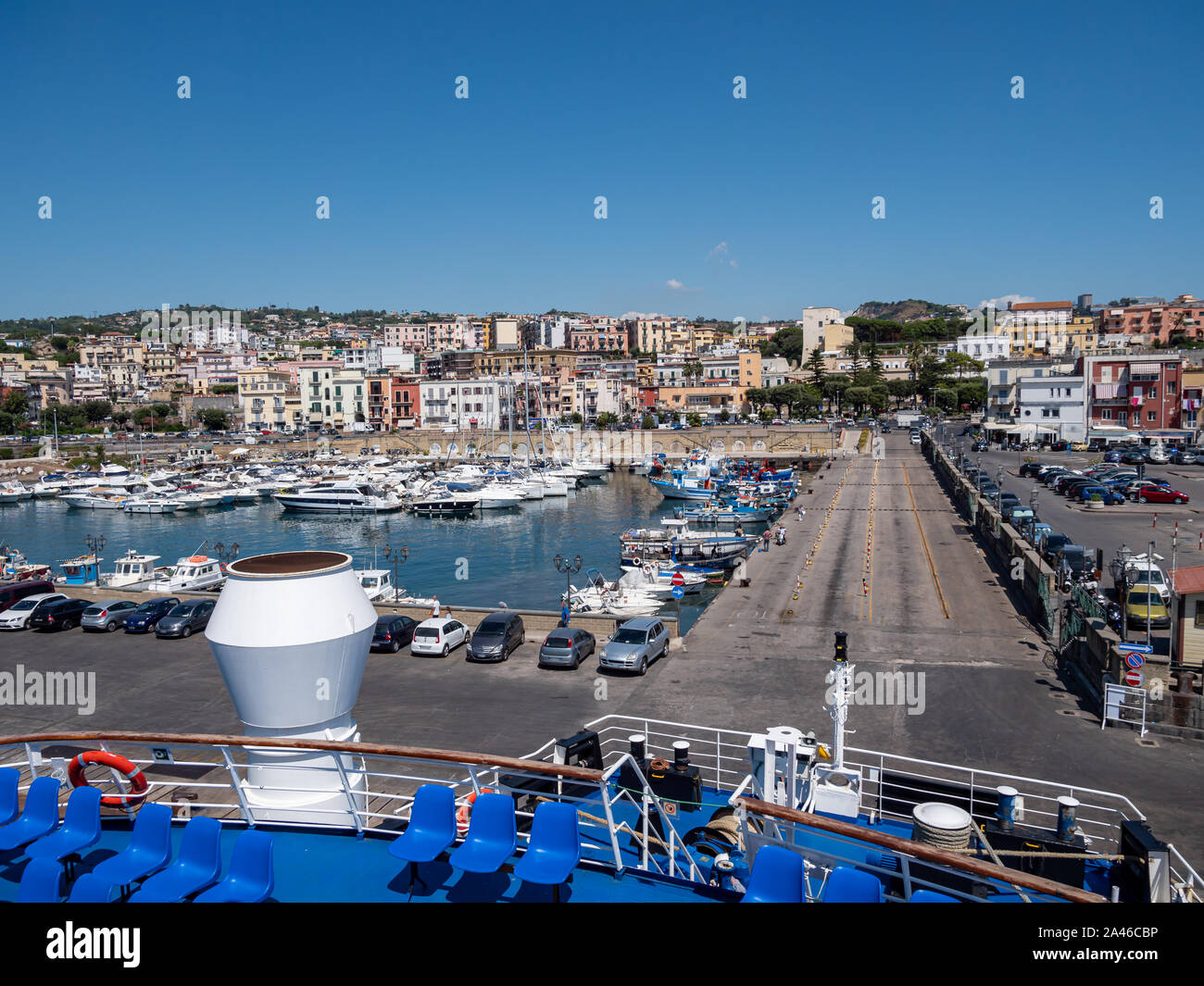 Port of Naples in Italy Stock Photo - Alamy
