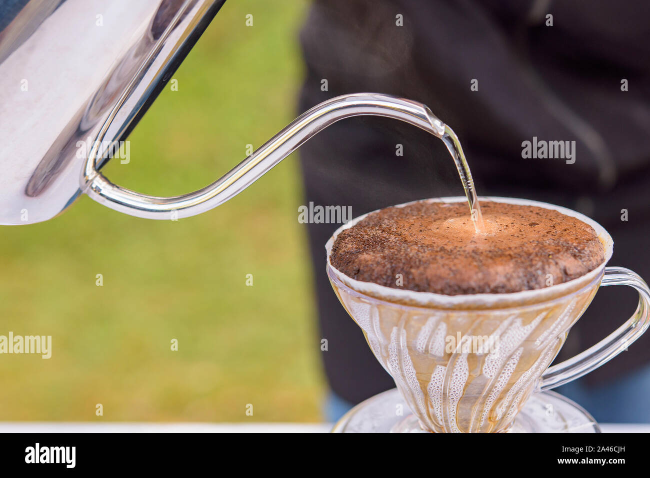 Brewing espresso into shot glass hi-res stock photography and images ...
