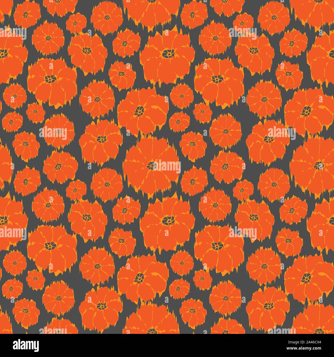 Sketch halloween pumpkin seamless Stock Vector Images - Alamy