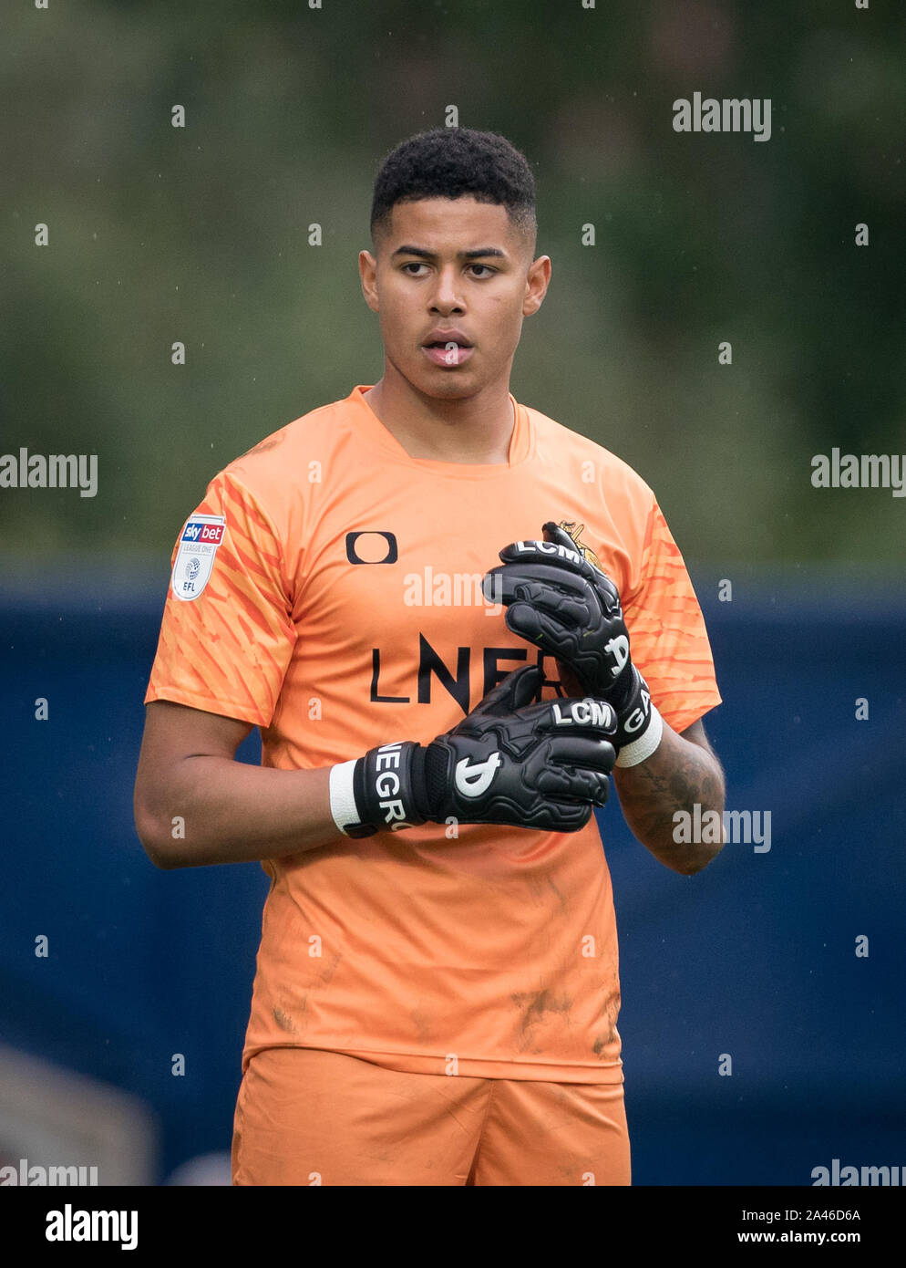 Oxford, UK. 12th Oct, 2019. Goalkeeper Seny Dieng (on loan from Queens ...