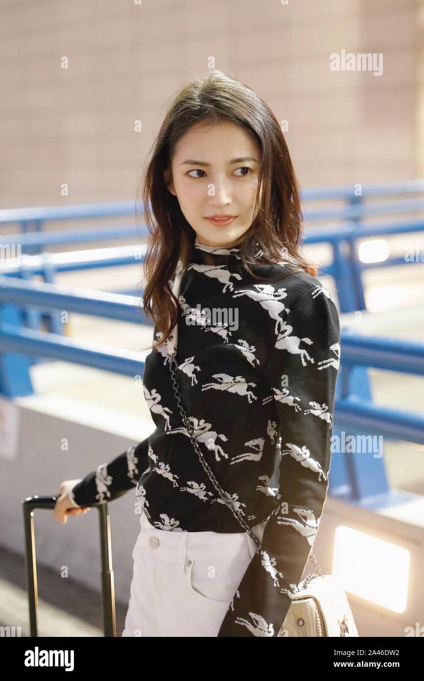 Chinese actress Chen Yuqi, or Yukee Chen, arrives at the Shanghai ...