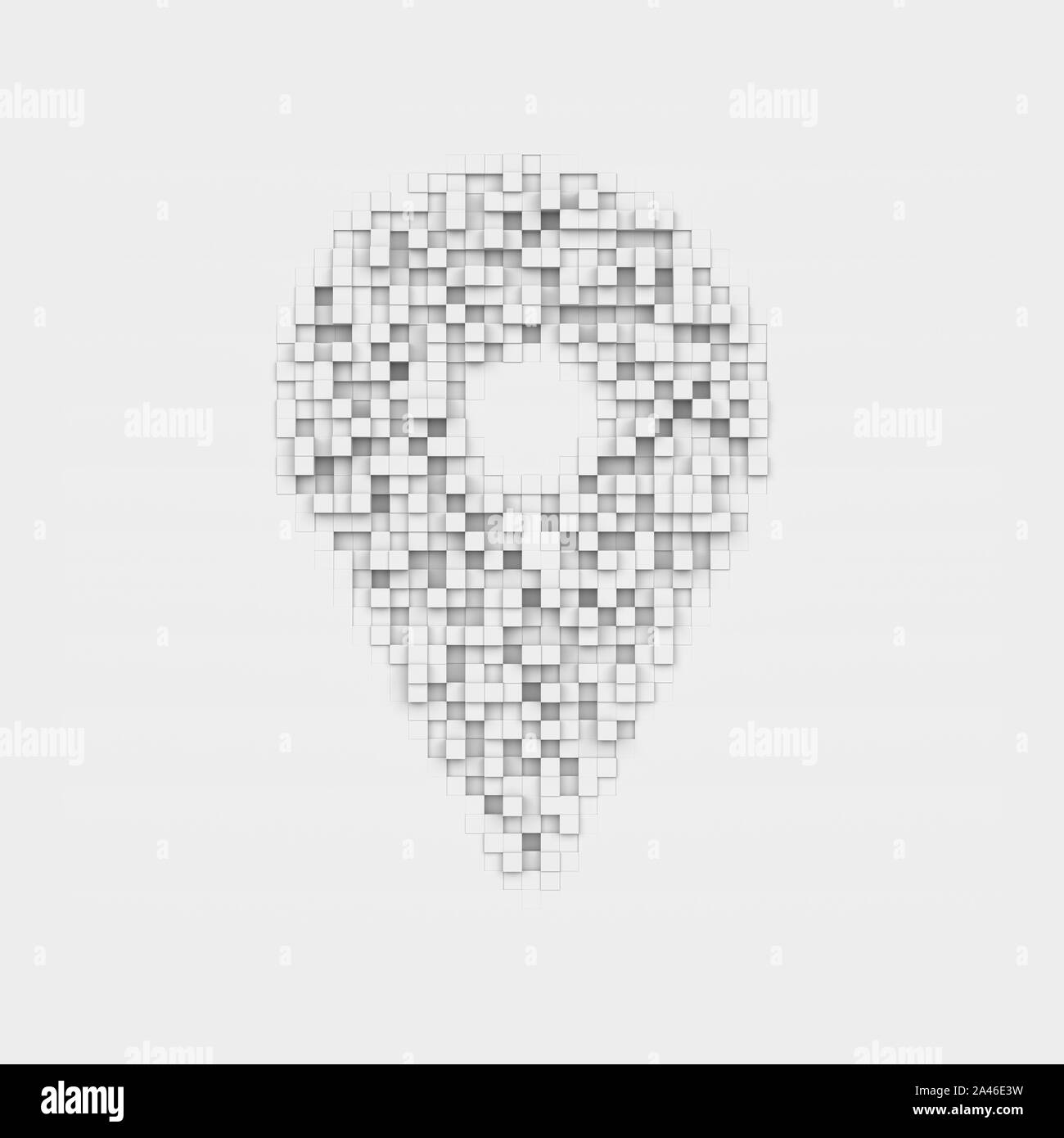 Map made of tiles Black and White Stock Photos & Images - Alamy