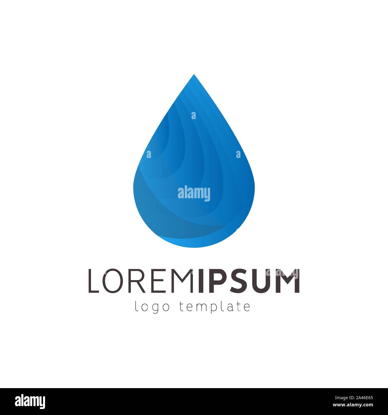 3d water drop logo hi-res stock photography and images - Alamy