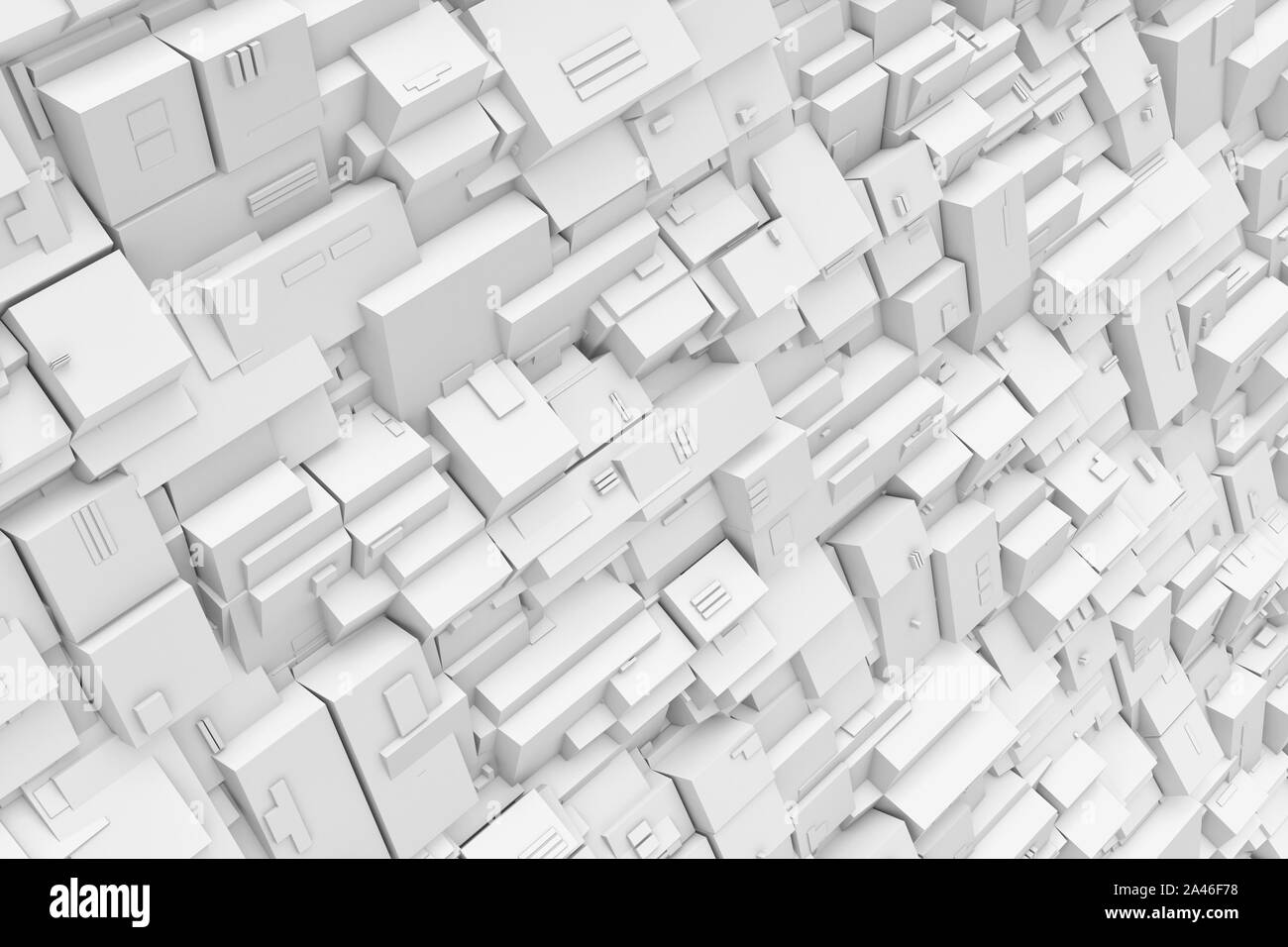 3d rendering of gray background made of various lines and figures. 3d ...