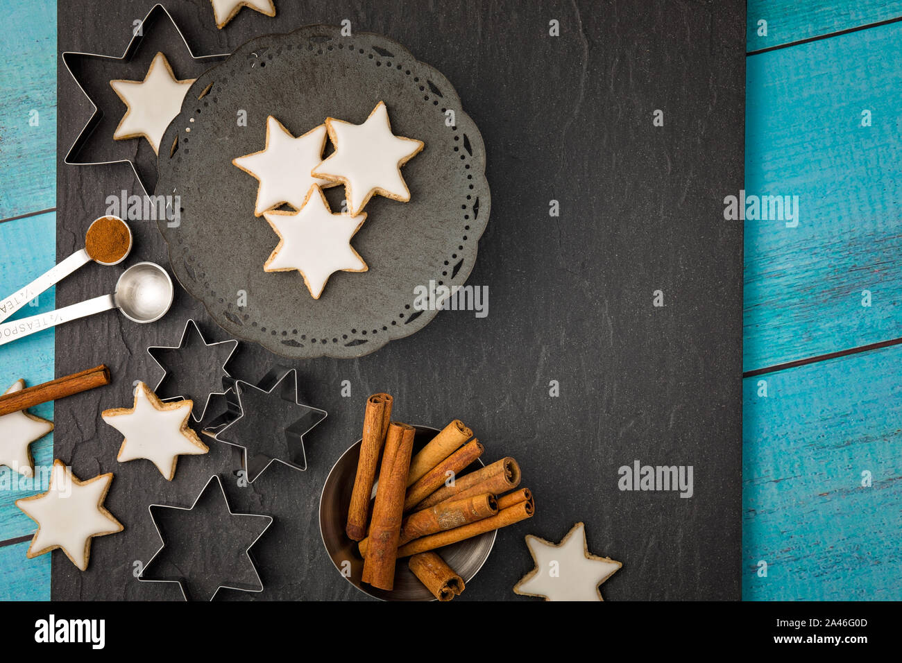 Traditional German Star Cookies with Cinnamon for Christmas or Yom ...