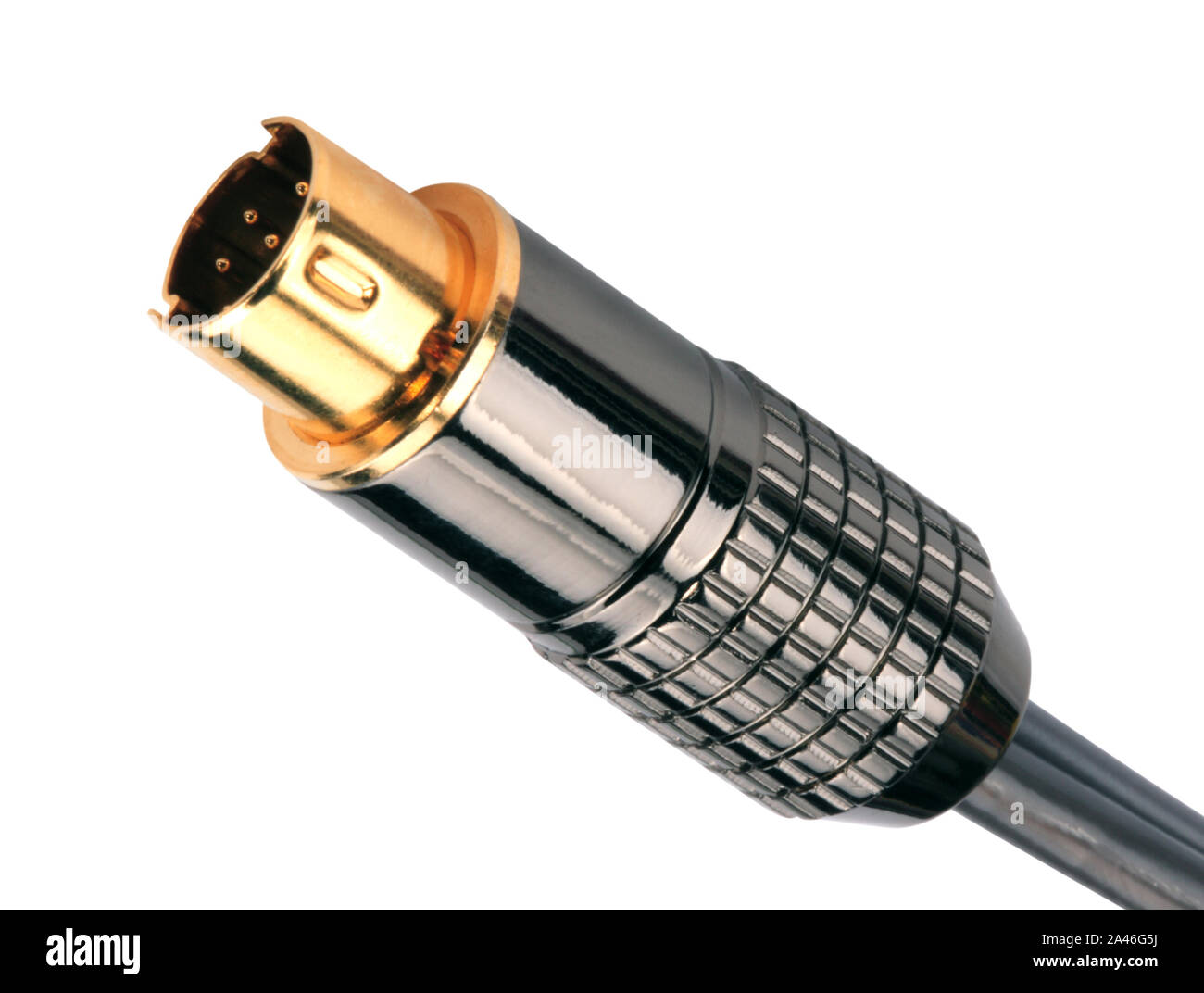 Male Plug Connector Isolated Stock Photo - Alamy