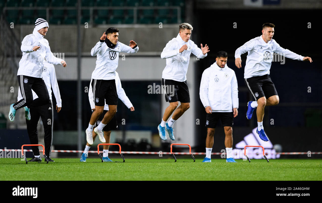 Tallinn, Estland. 12th Oct, 2019. left to right Timo Werner (Germany ...