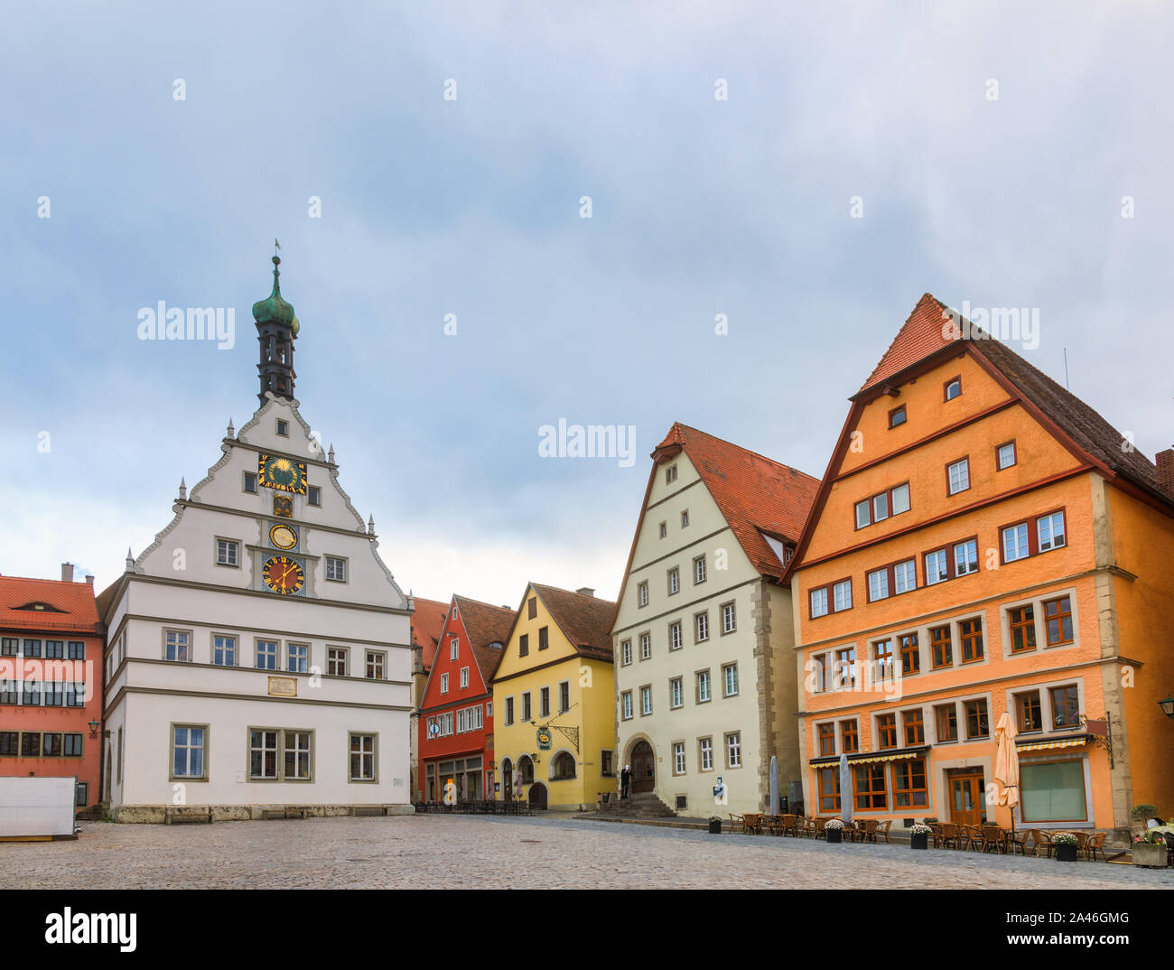 Marktplatz (market square) with former tavern building featuring ...