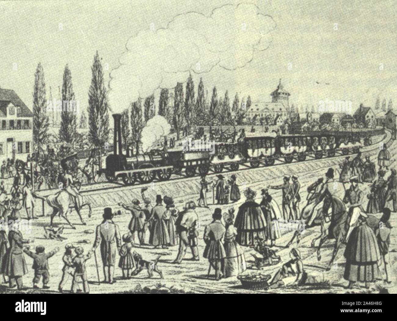 First German Railway Stock Photo - Alamy