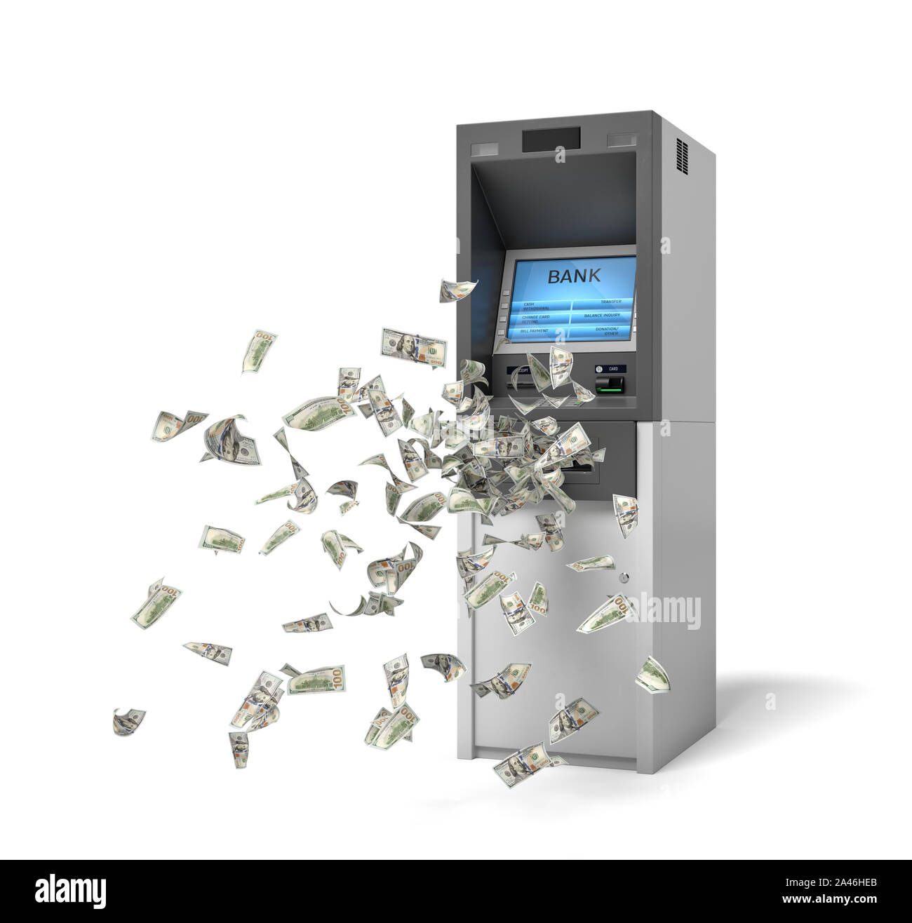 Taking cash from atm hi-res stock photography and images - Alamy