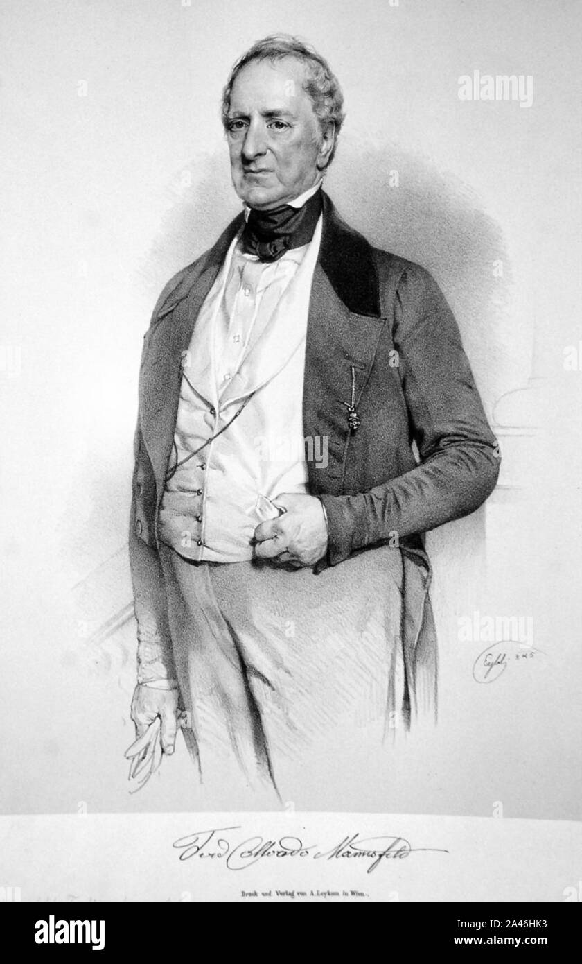Ferdinand von Colloredo-Mansfeld Litho Stock Photo - Alamy