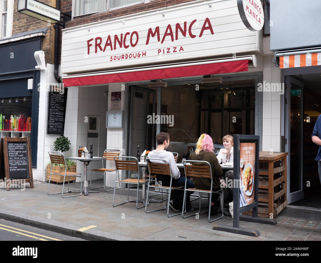Franco Manca restaurant, Soho, London Stock Photo - Alamy