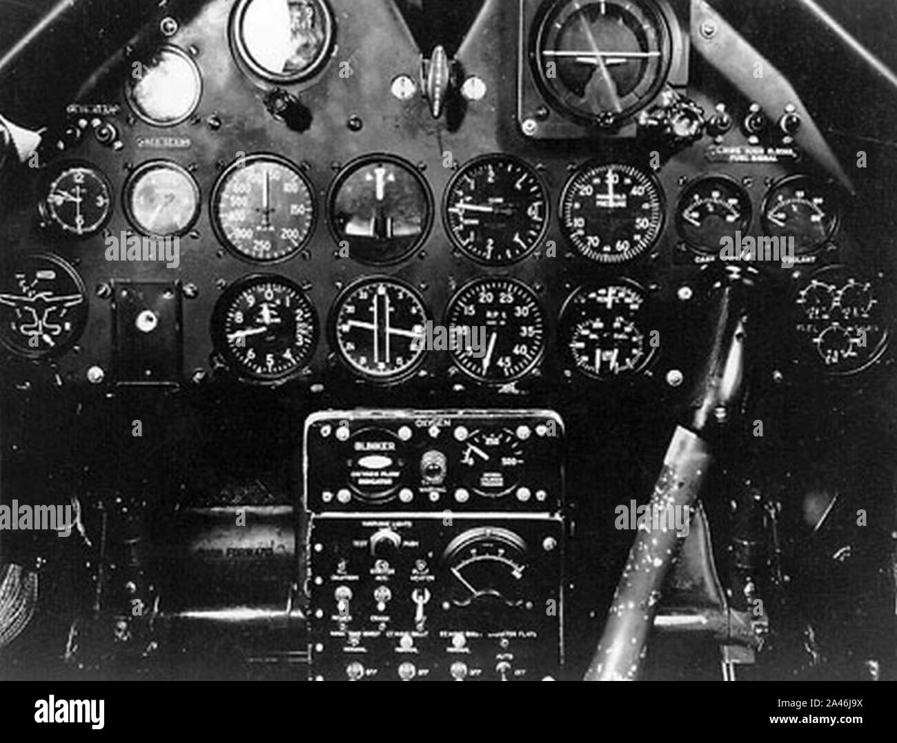 Fisher XP-75 cockpit Stock Photo - Alamy