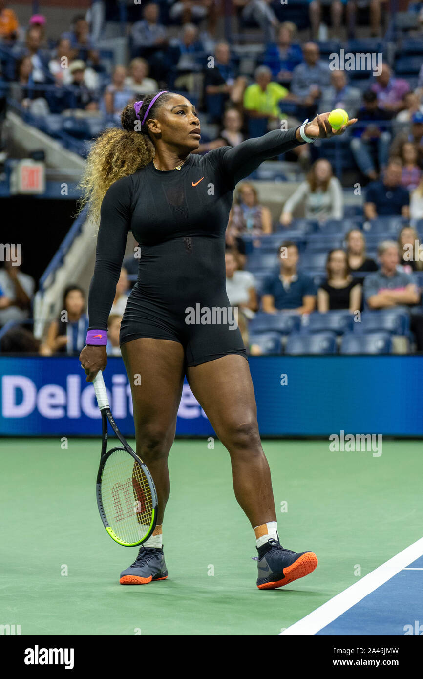 Serena Williams of USA competing in the Women's Semi-Finals of the 2019 ...