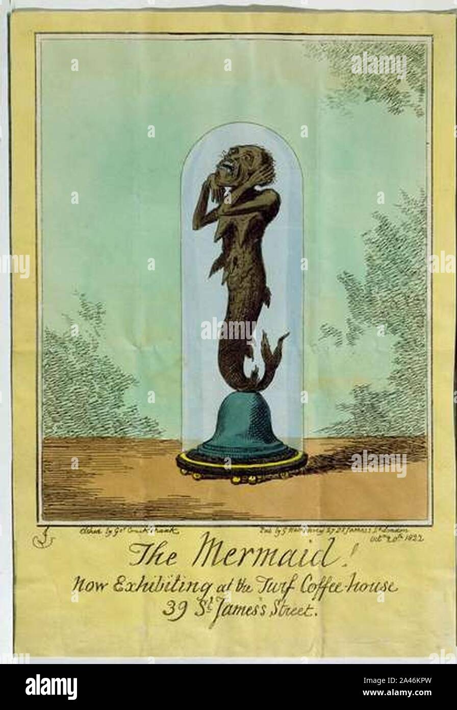 Fiji mermaid 1822 ad Stock Photo - Alamy