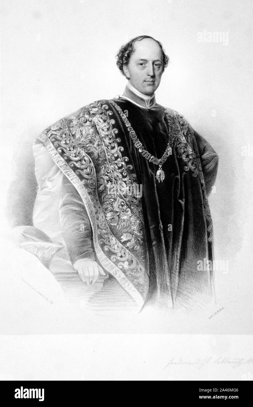 Ferdinand Johann Josef Lobkowitz Litho Stock Photo - Alamy