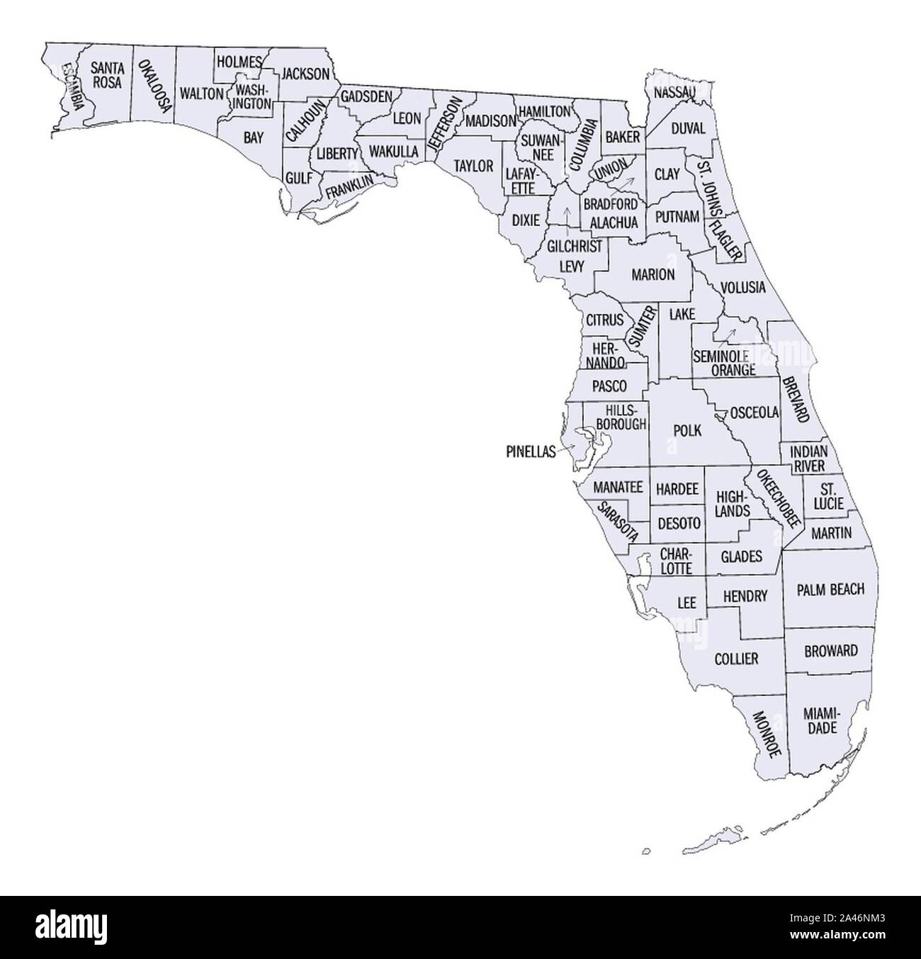Counties Cut Out Stock Images & Pictures - Alamy