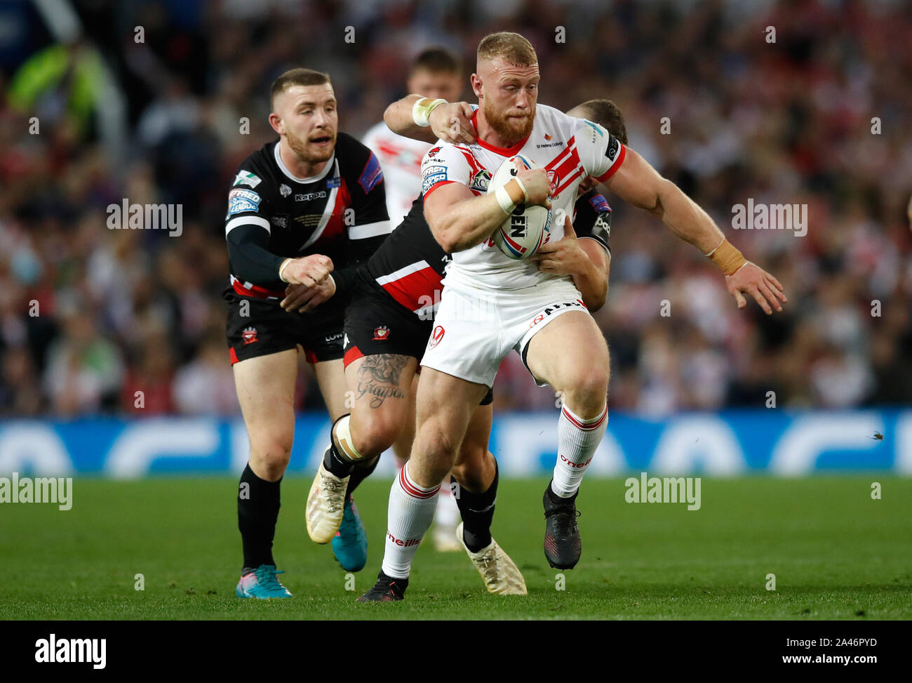 St Helen's Kyle Amor in action during the Betfred Super League Grand ...