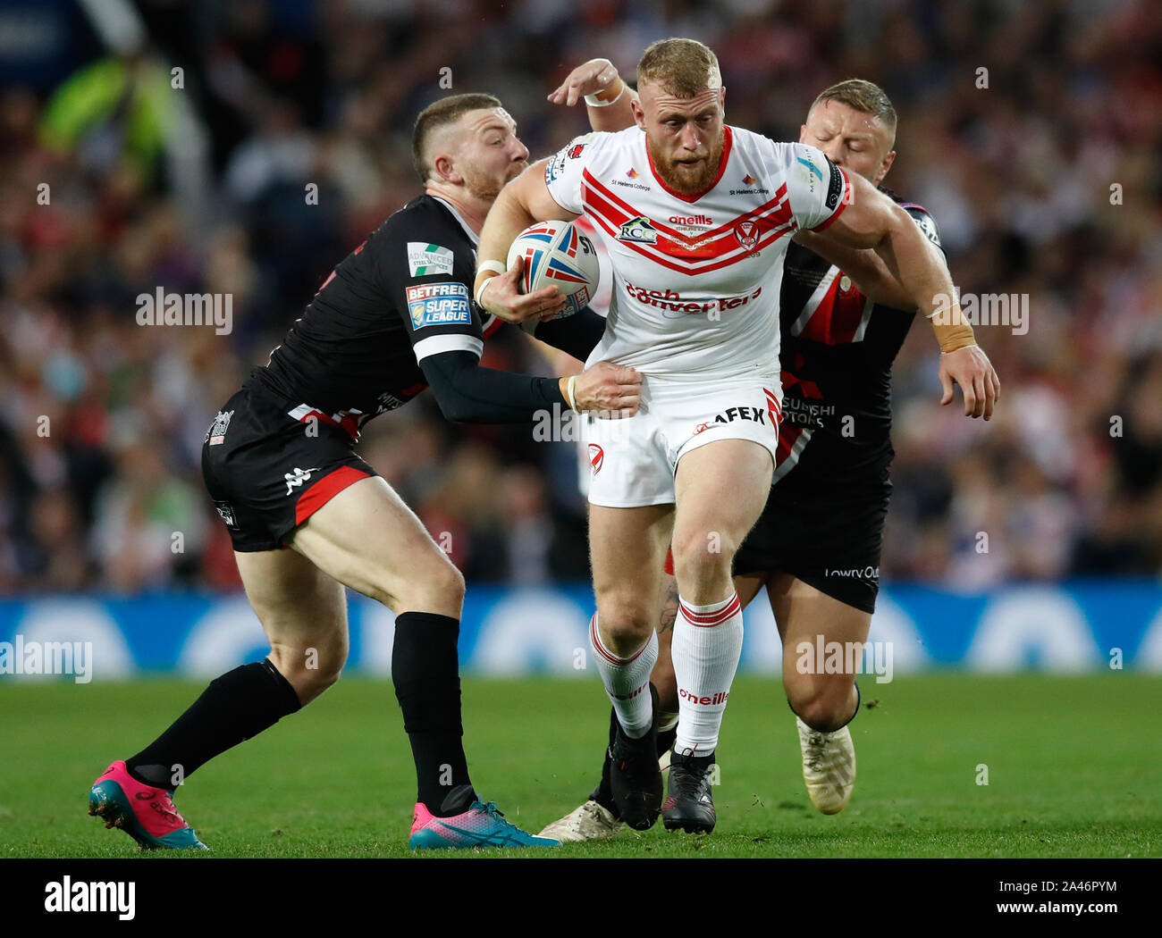 St Helen's Kyle Amor in action during the Betfred Super League Grand ...