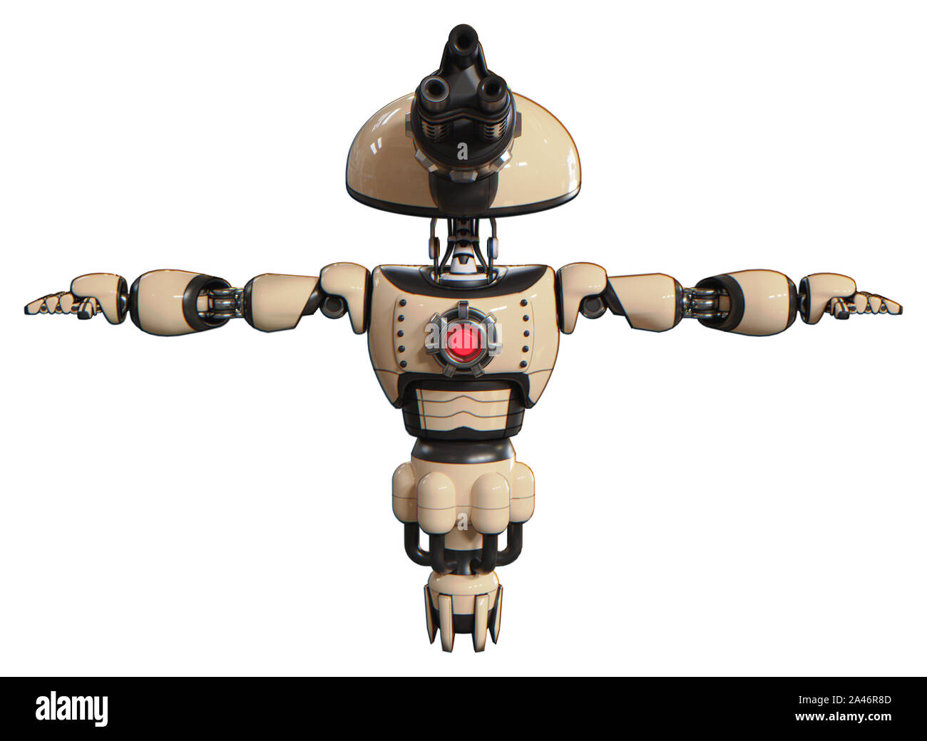 Mech containing elements: gatling gun face design, light chest ...