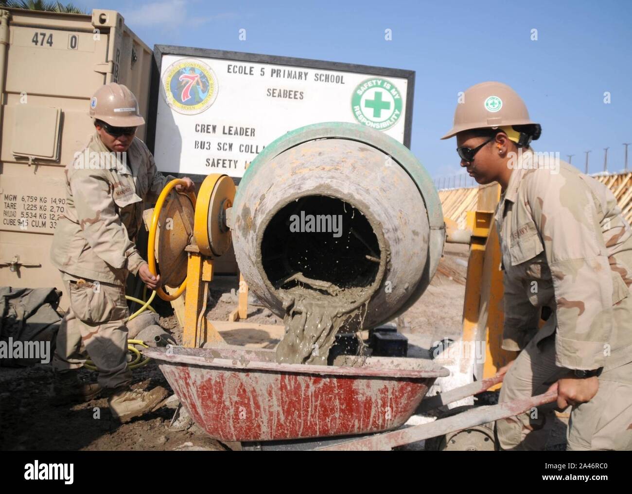 Fearless NMCB-74 Continues the Seabee Mission in Africa Stock Photo - Alamy