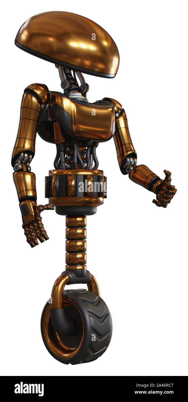 Robot containing elements: dome head, light chest exoshielding ...