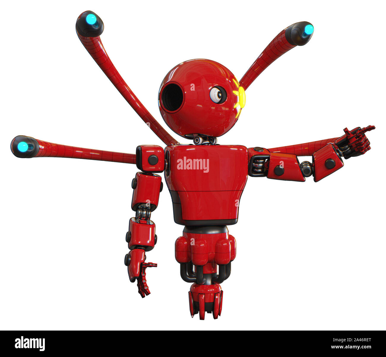 Cyborg containing elements: oval wide head, sunshine patch eye, light ...