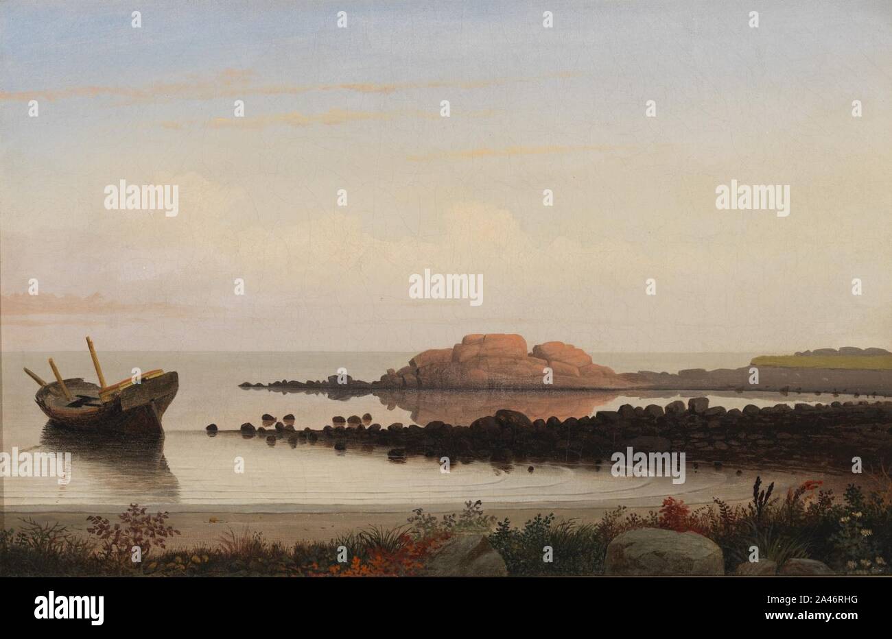 Fitz Henry Lane - Brace‥99s Rock, Eastern Point Stock Photo - Alamy