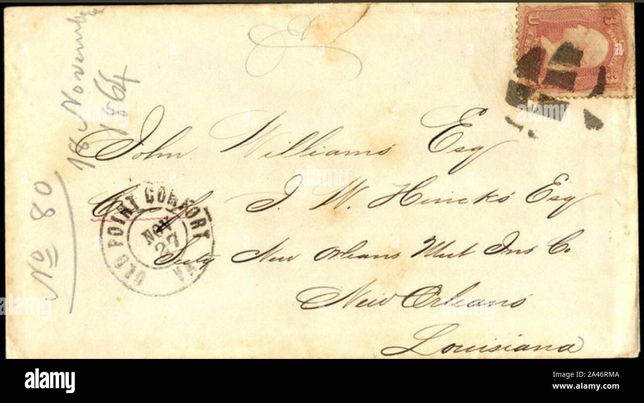 Flag of Truce cover 1864 3c Stock Photo - Alamy