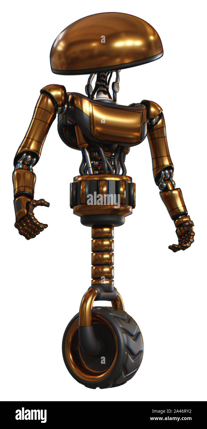 Robot containing elements: dome head, light chest exoshielding ...