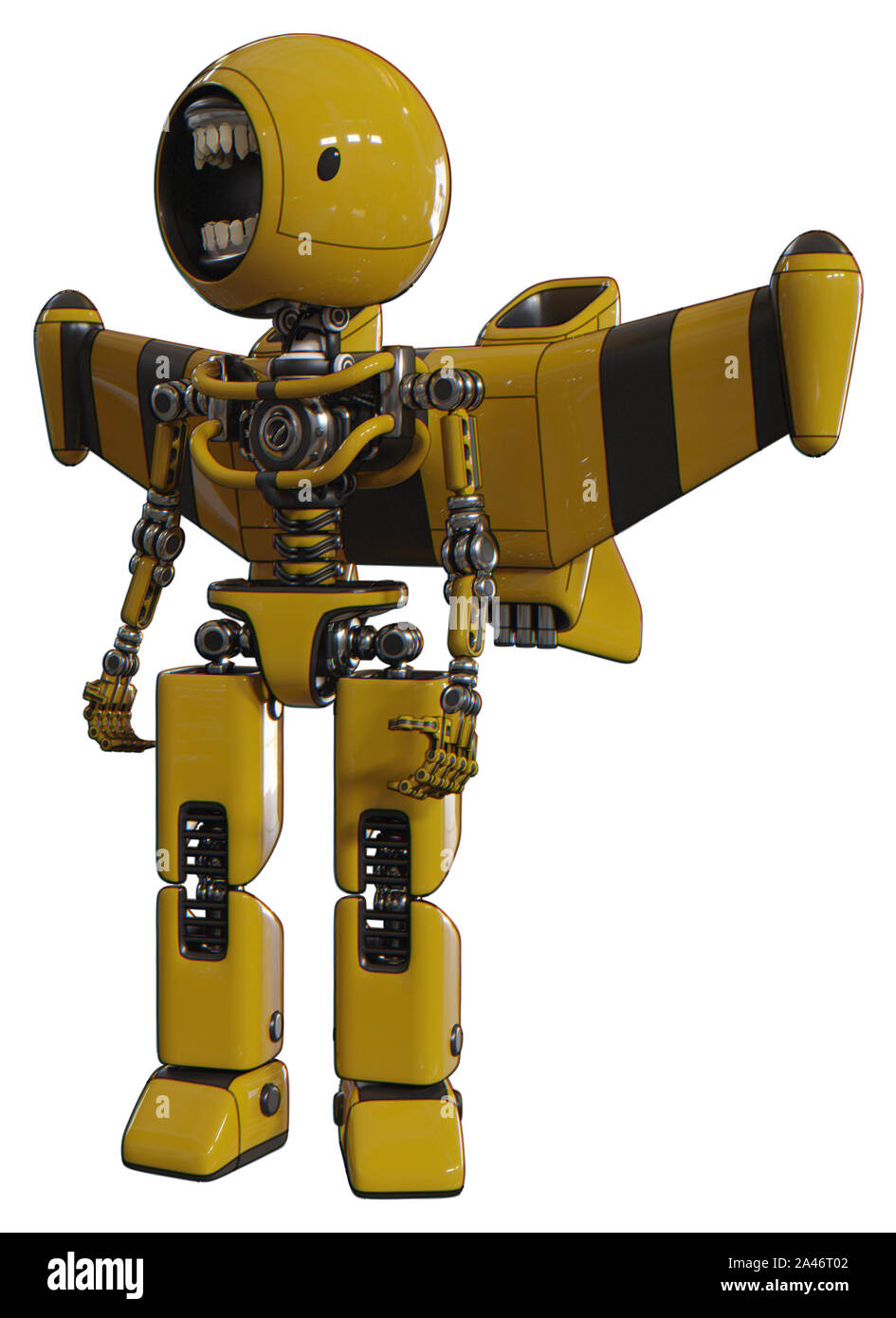 Robot containing elements: round head chomper design, light chest ...