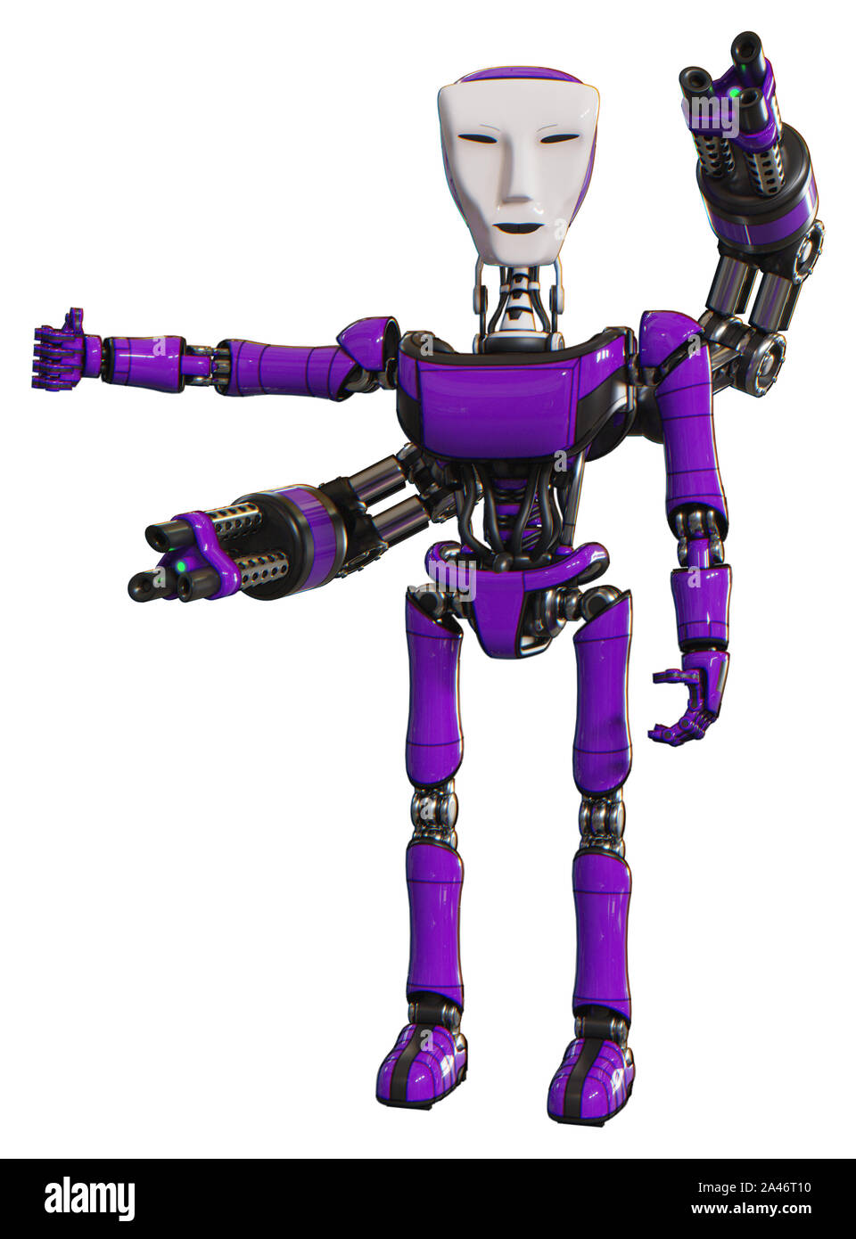 Bot containing elements: humanoid face mask, light chest exoshielding ...