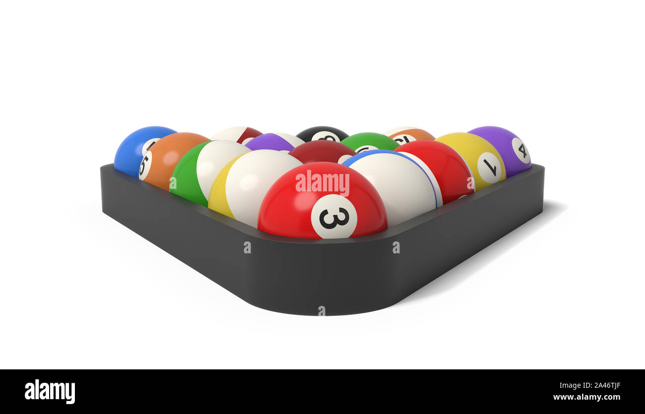 Snooker ball pyramid hi-res stock photography and images - Alamy